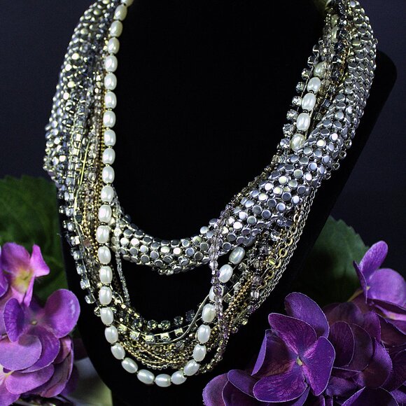 Chico's | Jewelry | Chicos Multichain Necklace | Poshmark